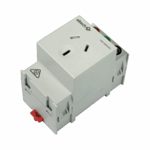 DIN Rail Mount GPO 10 Amp - Eltech