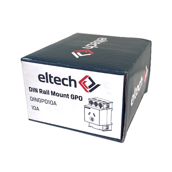 DIN Rail Mount GPO 10 Amp - Eltech
