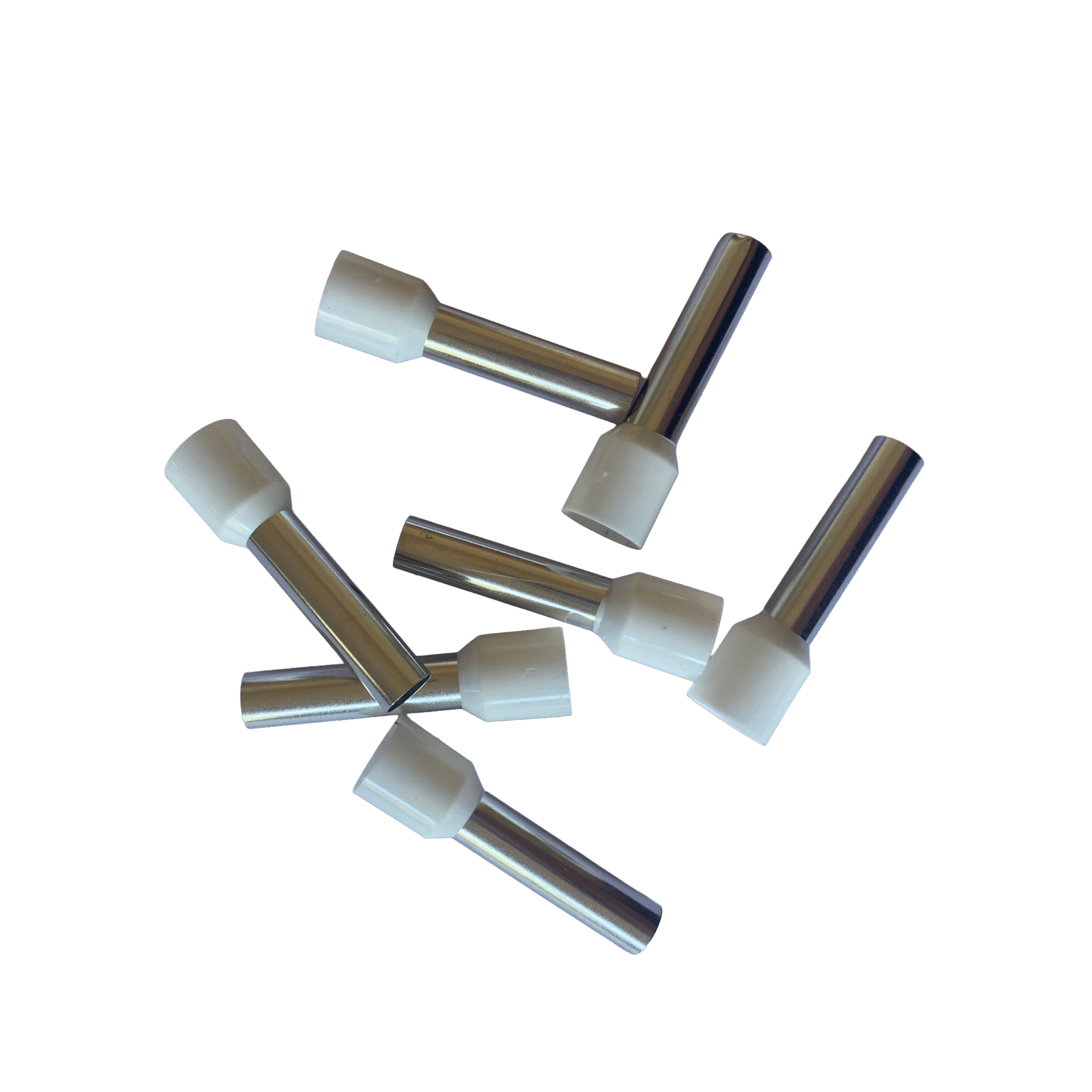 Single Cord End Ferrule 16mm x 25mm White - Eltech